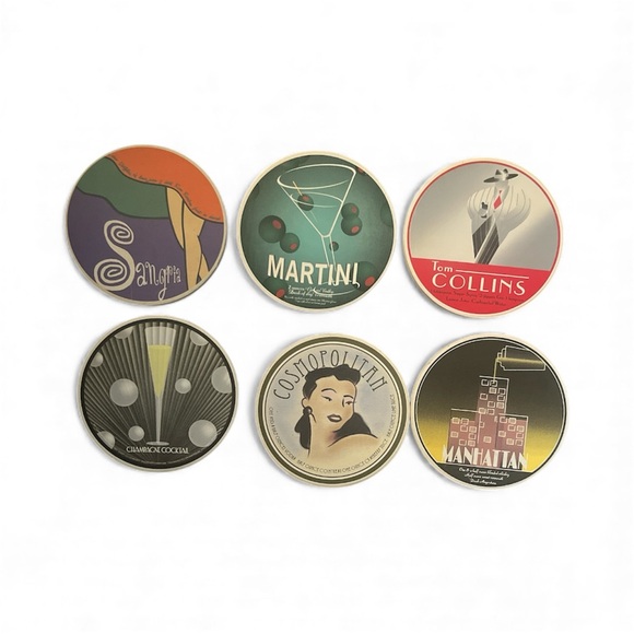Dining | Vintage Style Cocktail Coasters Set | Poshmark